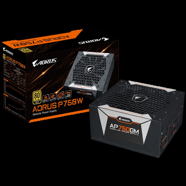 GIGABYTE GAMING AORUS P750W Power Supply 750W, Fully Modular, 80+ Gold ...