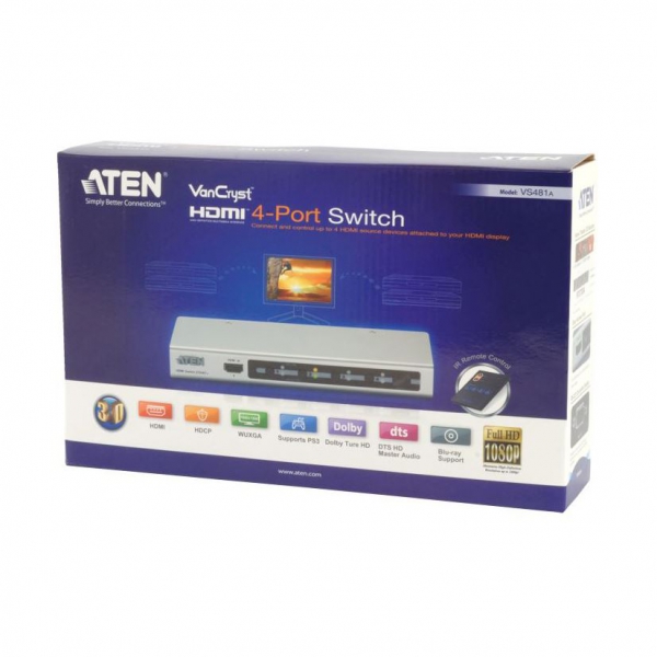 HDMI stikalo 4:1 VS481A Aten - VS481A-AT-G - AltStore