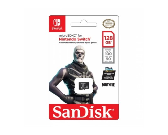 SanDisk Nintendo MicroSD UHS I Card - Fortnite Edition, Skull Trooper ...