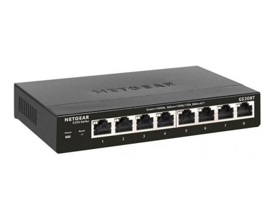 Series 8-Port Gigabit Ethernet Smart Managed Pro Switch - GS308T-100PES ...