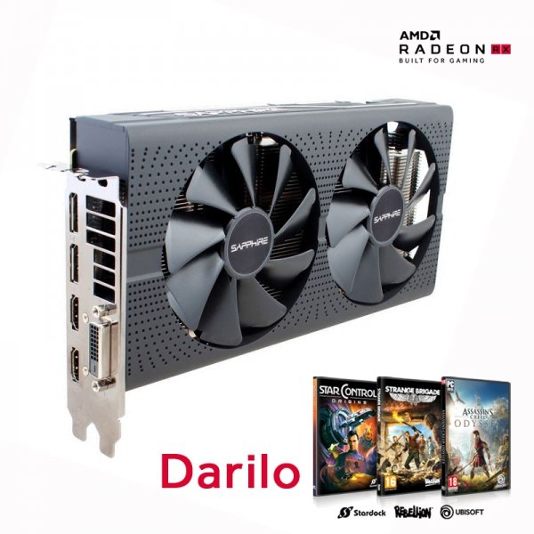 SAPPHIRE PULSE Radeon RX 570 OC 8GB GDDR5 (11266-36-20G) lite grafična ...