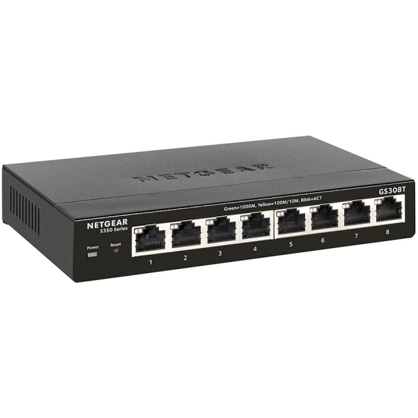 Series 8-Port Gigabit Ethernet Smart Managed Pro Switch - GS308T-100PES ...