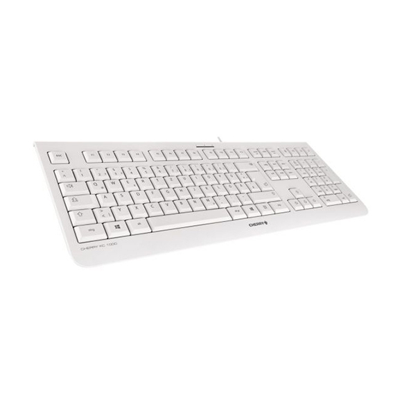 Tipkovnica Cherry KC 1000 (bela) - JK-0800GB-0 - AltStore