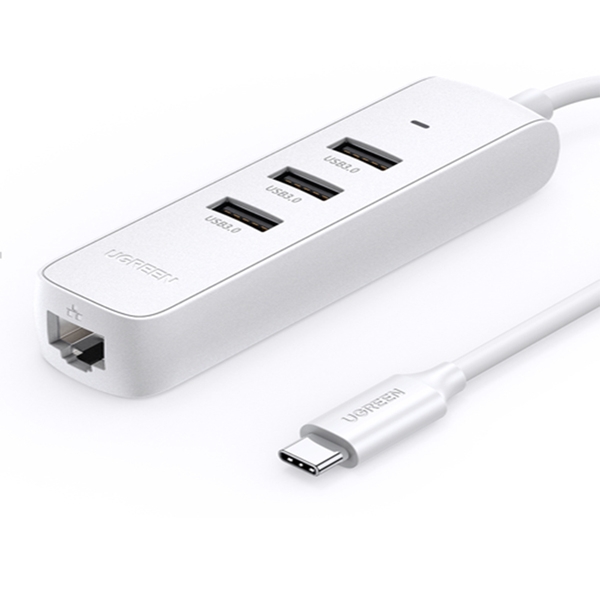 Ugreen adapter USB-C 3.0 na Ethernet + 3 vrata USB HUB - 50620 - AltStore